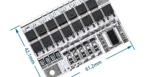 Mạch sạc và bảo vệ pin BMS 3S/4S/5S 3.7V 50A - dke.vn - Cần Thơ